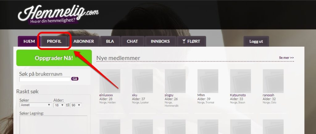Slik sletter du en profil fra Hemmelig.com - Slettmeg.no
