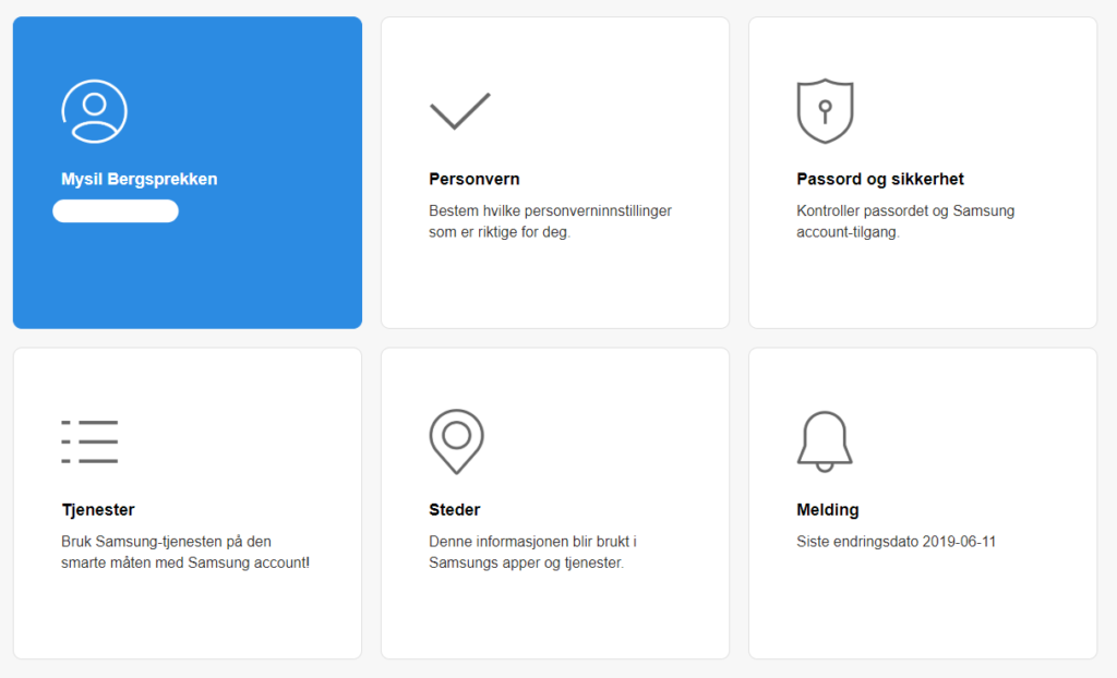 Slik sletter du din Samsung-konto - Slettmeg.no